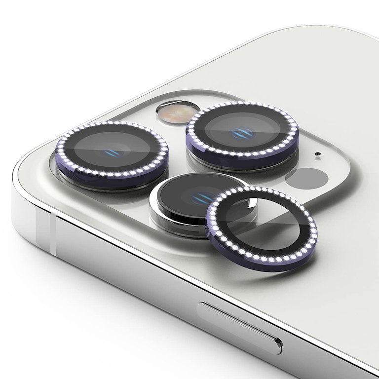 Zastita - kameru DIAMOND za iPhone 15 Pro (6.1)/iPhone 15 Pro Max (6.7) ljubicasta (MS)
