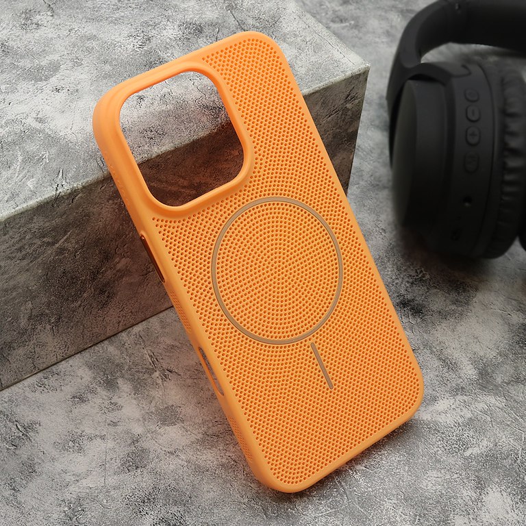 Zastitna maska (futrola) LUME MagSafe - iPhone 16 Pro (6.3) narandzasta (MS)
