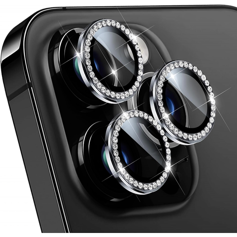 Zastita - kameru Diamond za iPhone 16 Pro crna