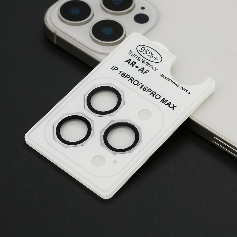 Zastita - kameru OCTAGON za iPhone 16 Pro (6.3)/16 Pro Max (6.9) siva (MS)