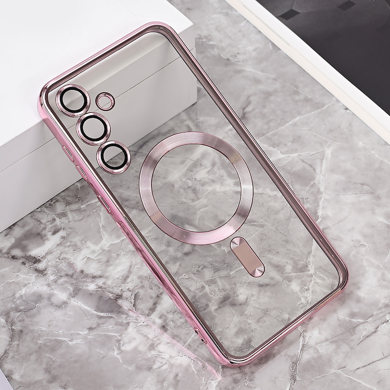 Zastitna maska (futrola) Magsafe Lux - Samsung A356 Galaxy A35 5G 5G roze