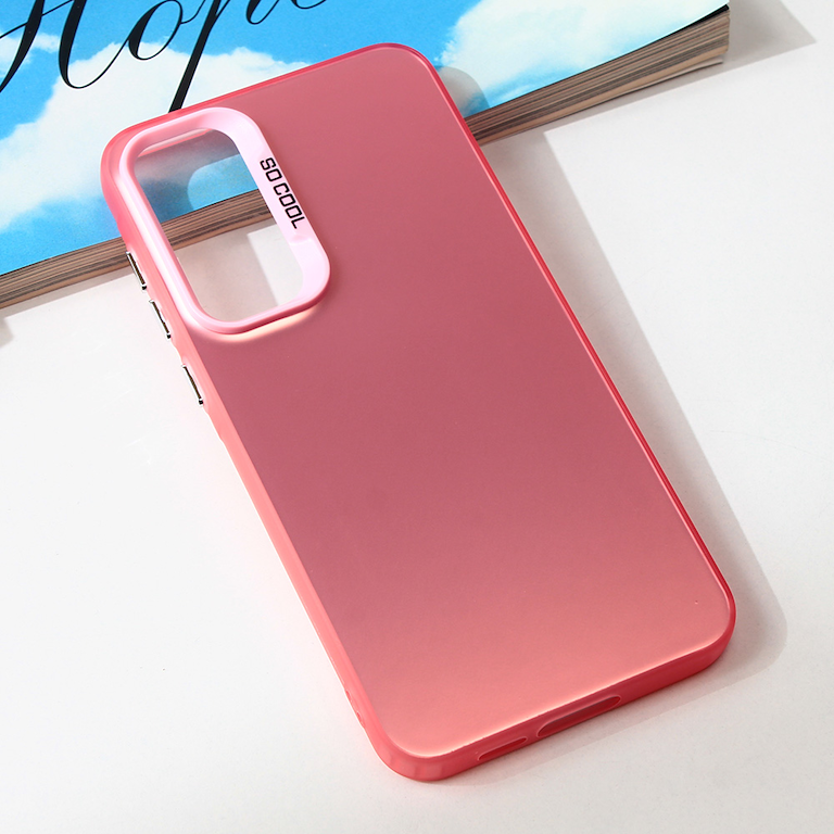 Zastitna maska (futrola) providna - Samsung A556 Galaxy A55 5G roza