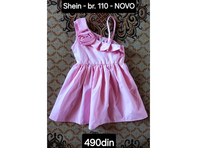 Shein haljina za devojčice roze br. 110 - NOVO