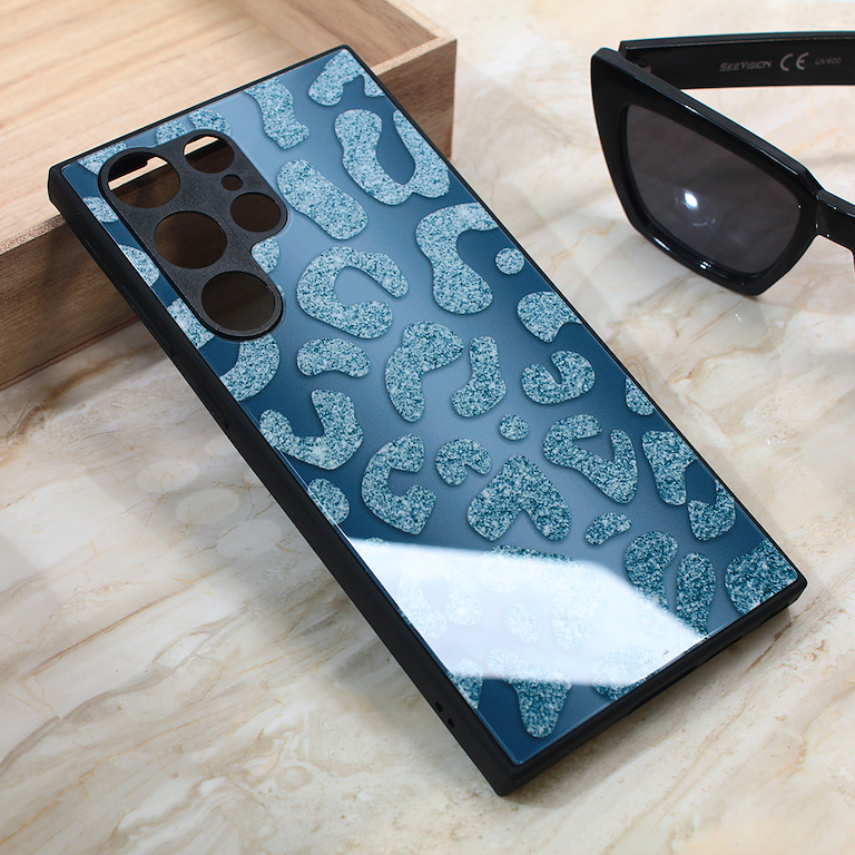 Zastitna maska (futrola) Shiny glass - Samsung Galaxy S23 Ultra plava