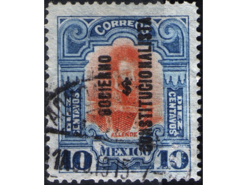 kt667y 1914 Mexico Mi340(-o-)1od11