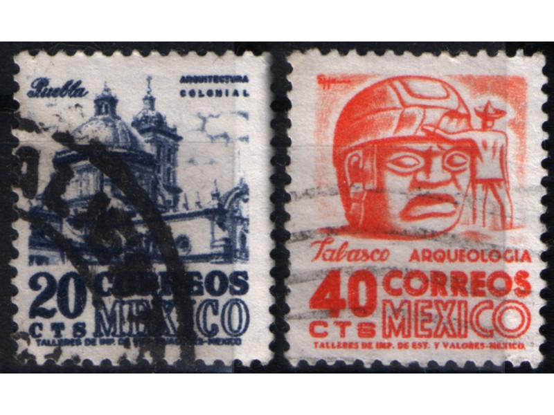 kt667z 1953 Mexico Mi1009-20(-o-)