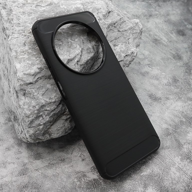 Zastitna silikonska maska (futrola) BRUSHED - Xiaomi Redmi 14C/Redmi A4 crna (MS)
