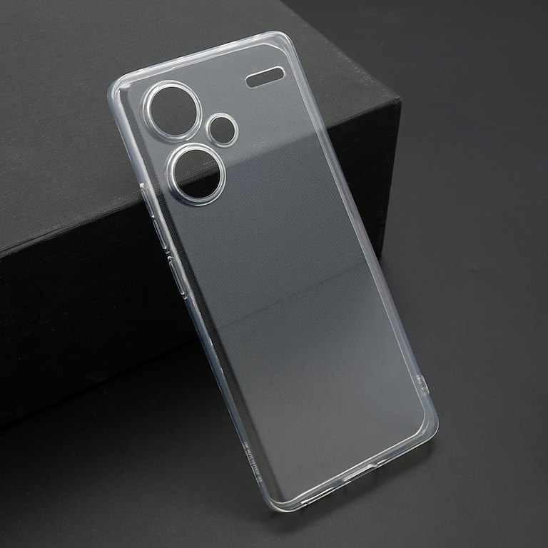Zastitna ultra tanka (skin) maska / futrola PROTECT - Xiaomi Redmi Note 13 Pro Plus 5G providna (bela) (MS)