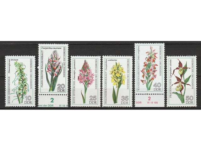 DDR - 1976 - Native Orchids, Orhideje - MNH