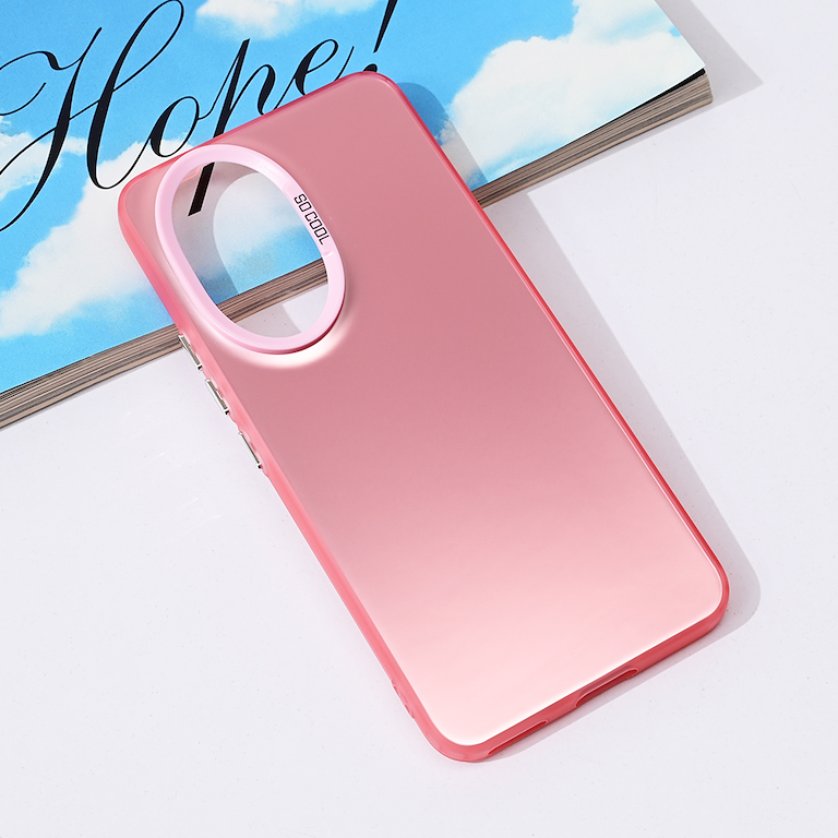 Zastitna maska (futrola) providna - Huawei Honor 200 roza