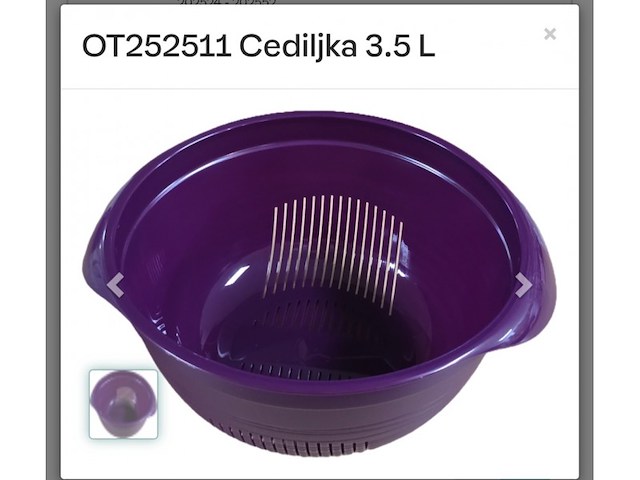 Tupperware cediljka 3.5l