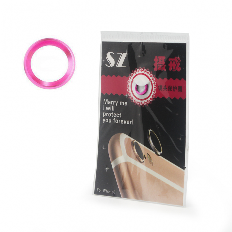 Metalna zastita kamere - iPhone 6/6S pink