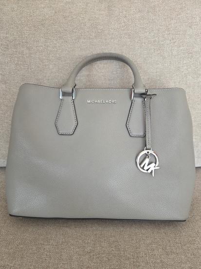 Michael Kors kozna siva torba