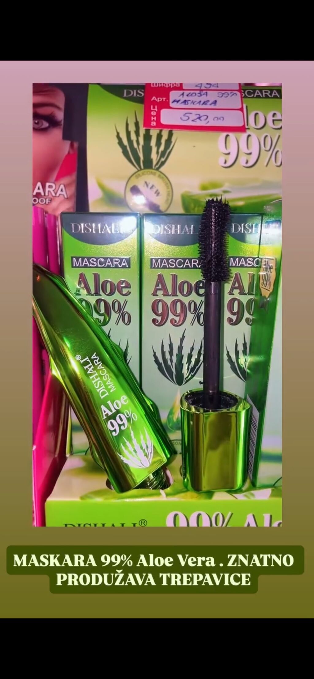   ✨ Maskara Aloe Vera 99% ✨   Za trepavice koje osvajaju svaki pogled!