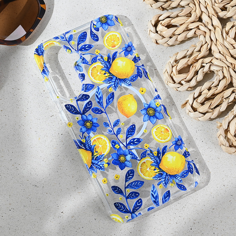 Zastitna maska (futrola) print Magsafe - Samsung A366 Galaxy A36 5G Mediteran Lemon