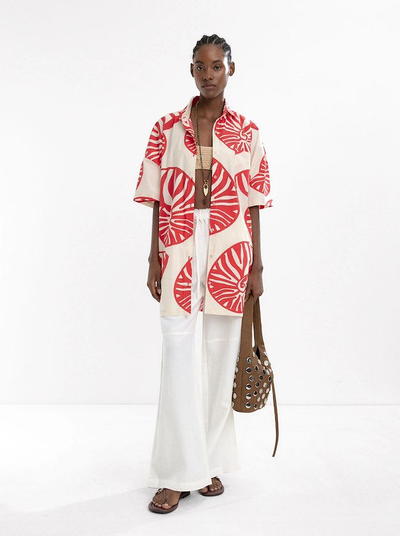 PRINTED SHIRT WITH 100% COTTON