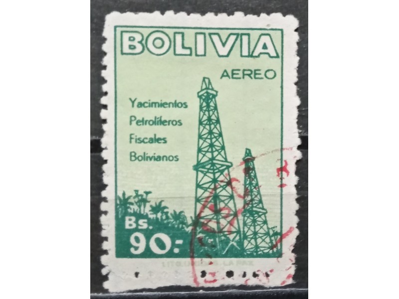 BOLIVIJA 1955 - NAFTA airmail
