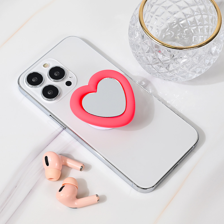 Drzac Pop Heart Mirror pink