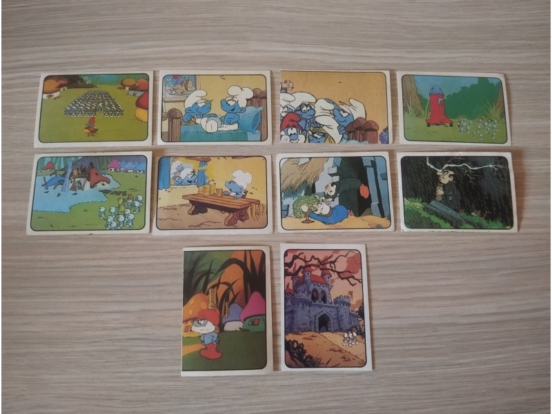 Strumpfovi 1983 - 10 Zivih slicica