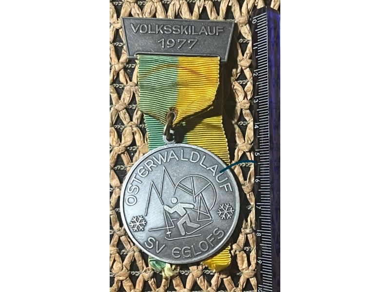 Skijanje medalja Vilksskilauf 1977.g Nemacka sport