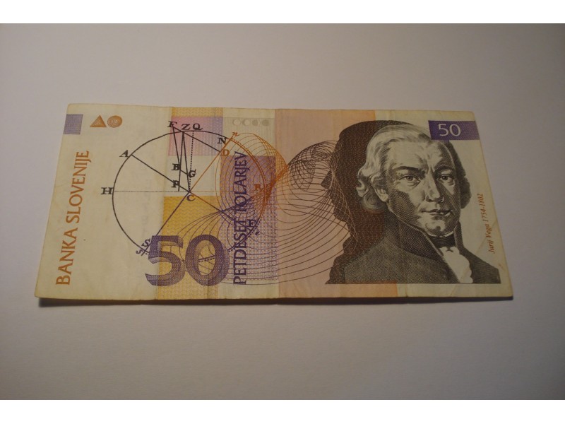 SLOVENIJA - 50 TOLARA - 1992