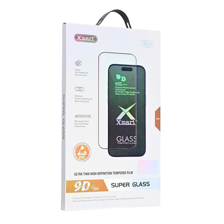 Staklena folija glass X Mart 9D za Samsung S938 Galaxy S25 Ultra (fingerprint unlock)