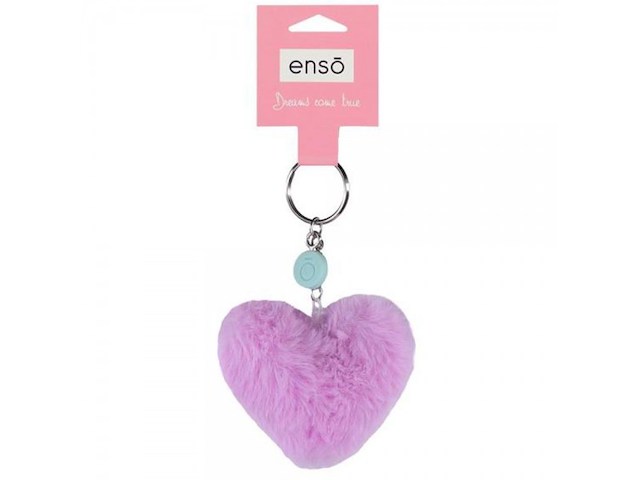 Privezak za ključeve torbu ranac Enso Heart lila 97402