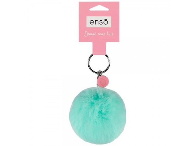 Privezak za ključeve torbu ranac Enso Pompon turquoise 97402