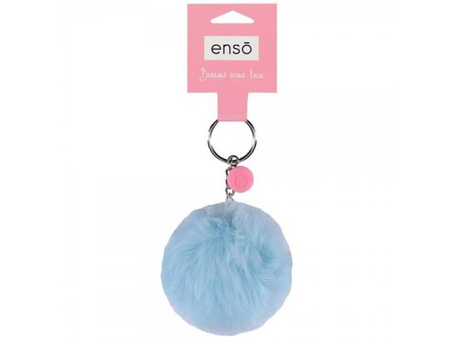 Privezak za ključeve torbu ranac Enso Pompon sky blue 97402