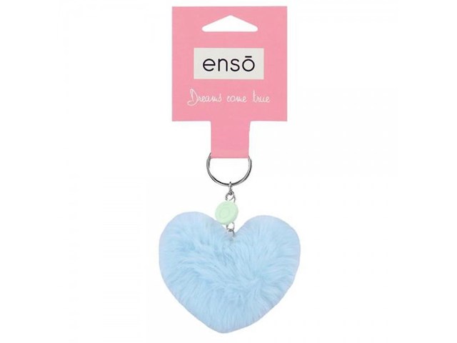 Privezak za ključeve torbu ranac Enso Heart pearl blue 97402