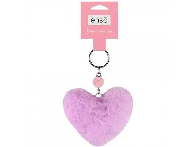 Privezak za ključeve torbu ranac Enso Heart purple 97402