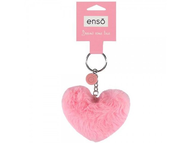 Privezak za ključeve torbu ranac Enso Heart fuchsia 97402