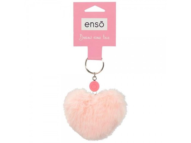 Privezak za ključeve torbu ranac Enso Heart light pink 97402