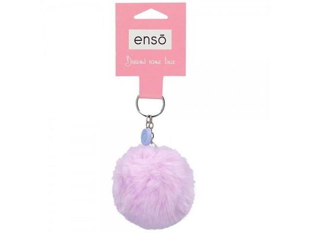 Privezak za ključeve torbu ranac Enso Pompon orchid pink 96102