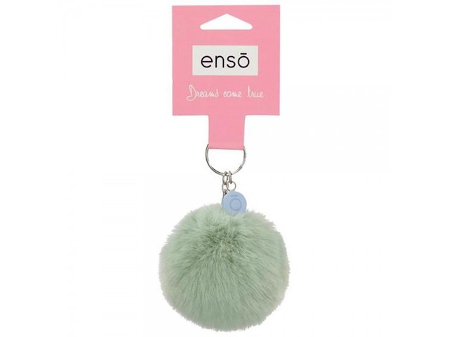 Privezak za ključeve torbu ranac Enso Pompon lime 96102