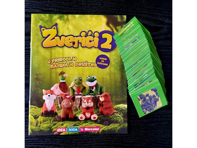 Zverići II prazan Album + KOMPLET Živih sličica