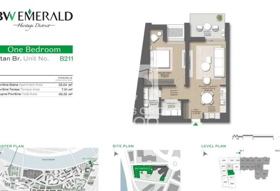 Prodaja, dvosoban stan, 67m2, Savski Venac, Beograd