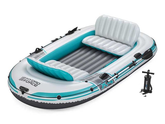 Čamac na naduvavanje za 4 osobe sa veslima i pumpom Bestway Hydro-Force Adventure Elite X4 65158