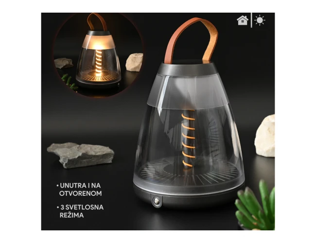 RED DT001-2 Ukrasna lampa siva