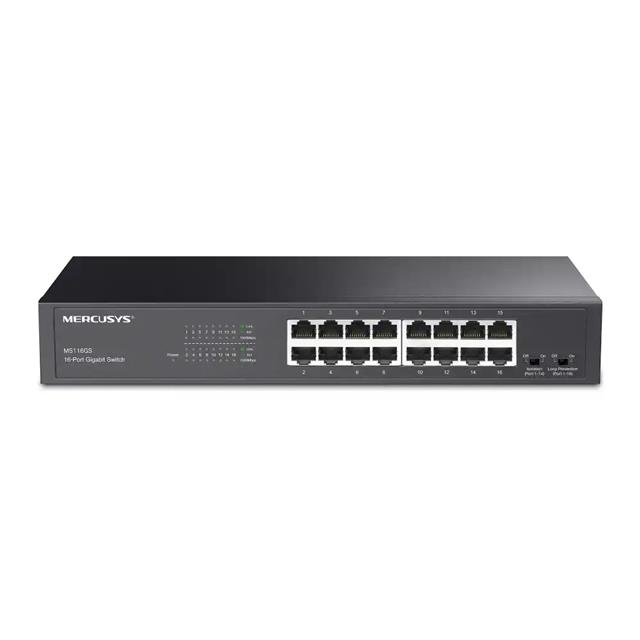 Svič 10/100/1000 16-port Mercusys MS116GS/Rackmount