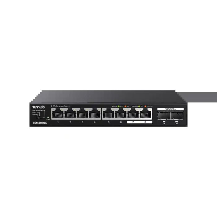 Svič 2.5Gbps 8-port Tenda TEM2010X Metal case/2x10G SFP+