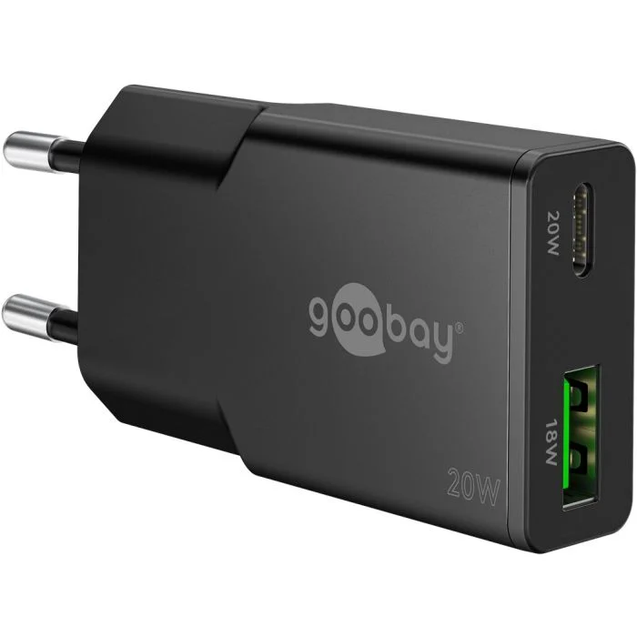 Goobay USB-C dual slim brzi punjač 20W
Goobay USB-C dual slim brzi punjač 20W
