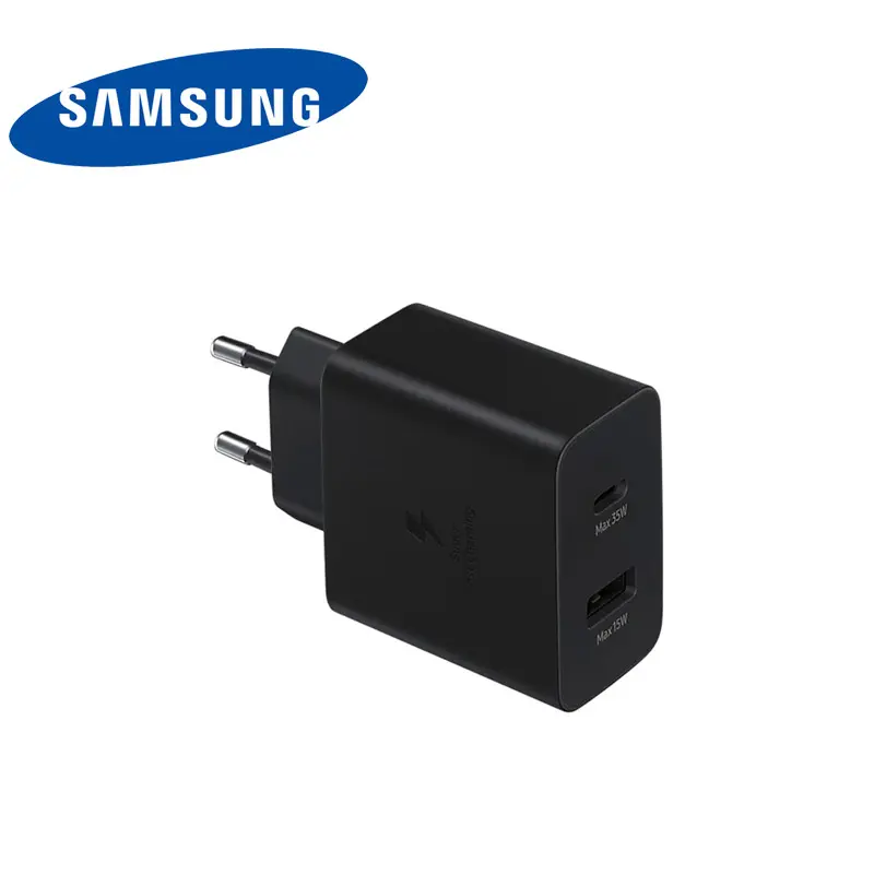 Kućni punjač Samsung 35W DUO Type-A+ Type-C (EP-TA220 crni)