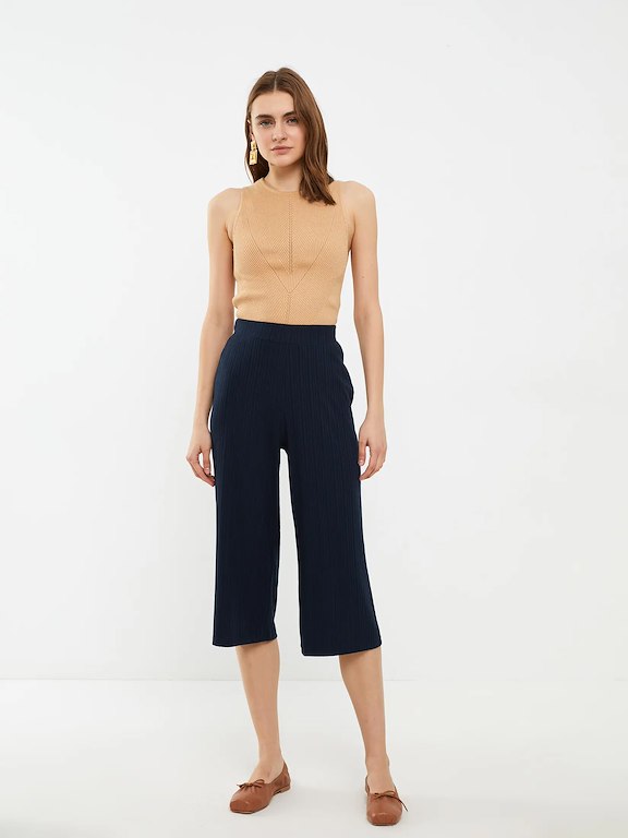 LC Waikiki Ženske Kapri pantalone S2FC21Z8-JEU, Teget