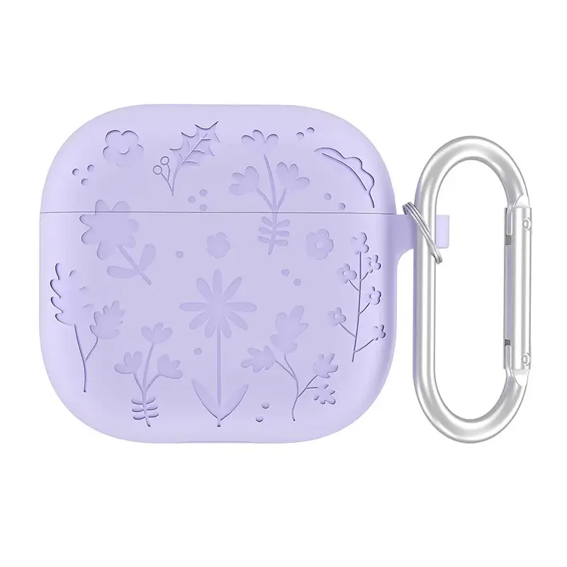 Zaštitna futrola Flower za Airpods 3 ljubičasta