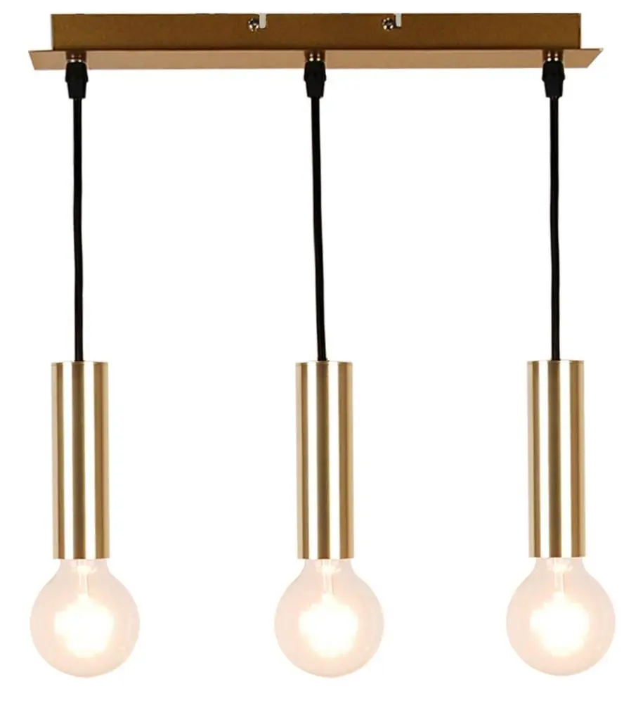 Viseća lampa Dallas 2, 3x40W, E27, Zlatne boje