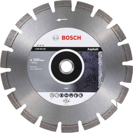 Bosch dijamantska rezna ploča Best for Asphalt 300 x 25,40 x 3,2 x 12 mm - 2608603640