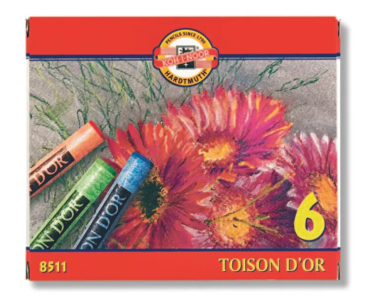 KOH-I-NOOR Set suvih pastelnih olovaka Toison d or, 6 komada, Šareni