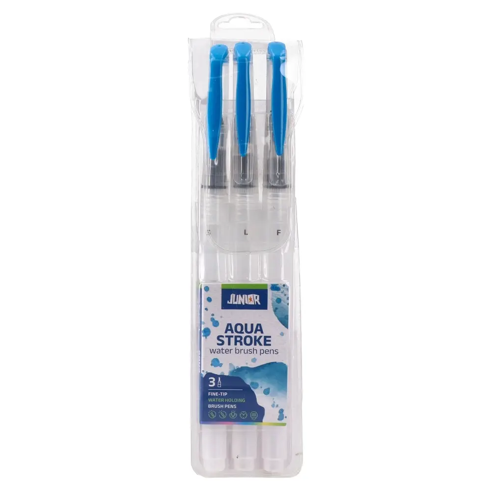 Aqua Stroke Set četkica sa rezervoarom, ravna i okrugla, 3 komada