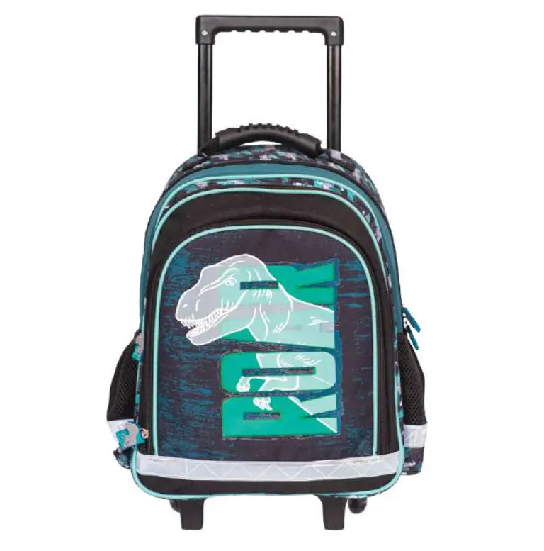 S-Cool Ranac za dečake sa ojačanim leđima Trolley Dino SC1640, Crno-plavi